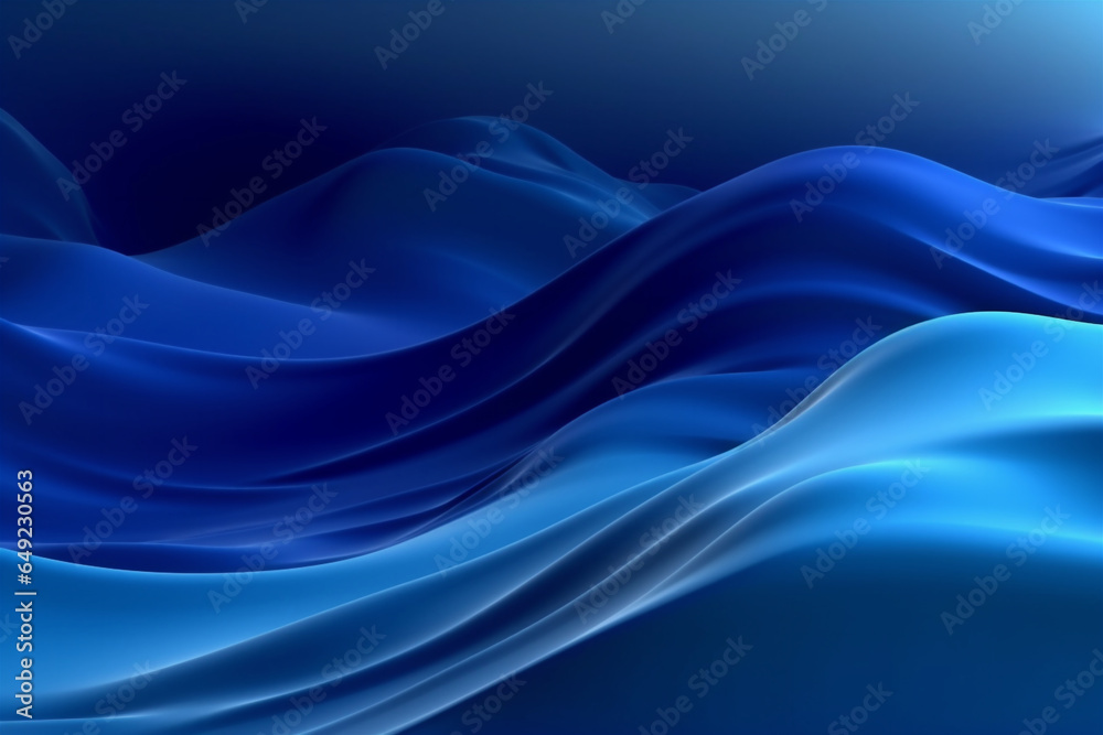 abstract blue desktop background with elegant waves Stock Illustration ...