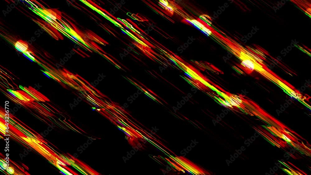 Digital neon led glitch diagonal stripe pattern with bokeh lights on ...