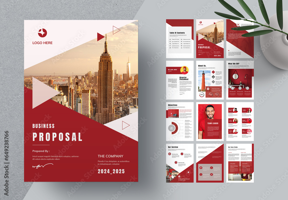 Business Proposal Template Stock Template | Adobe Stock