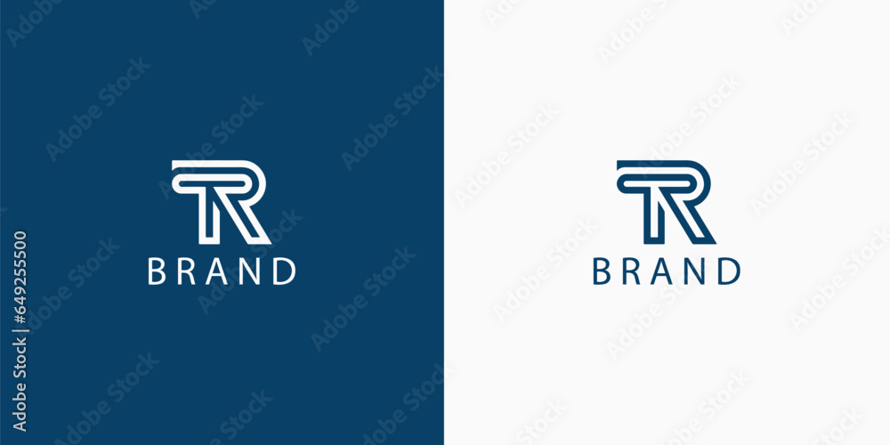 TR Letters Vector logo design vector image Stock Vector | Adobe Stock