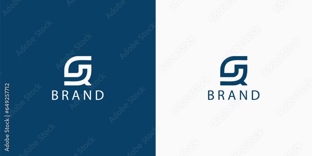 GR Letters Vector logo design vector image Stock Vector | Adobe Stock