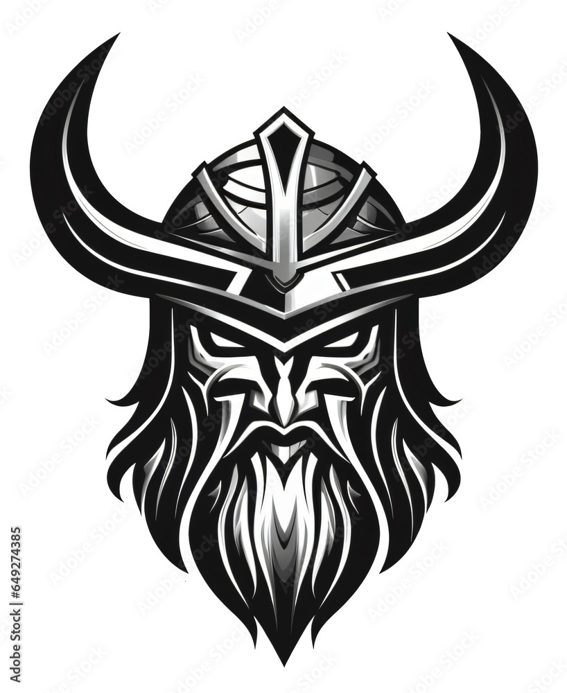 Simple viking logo sign isolated on the transparent background PNG ...
