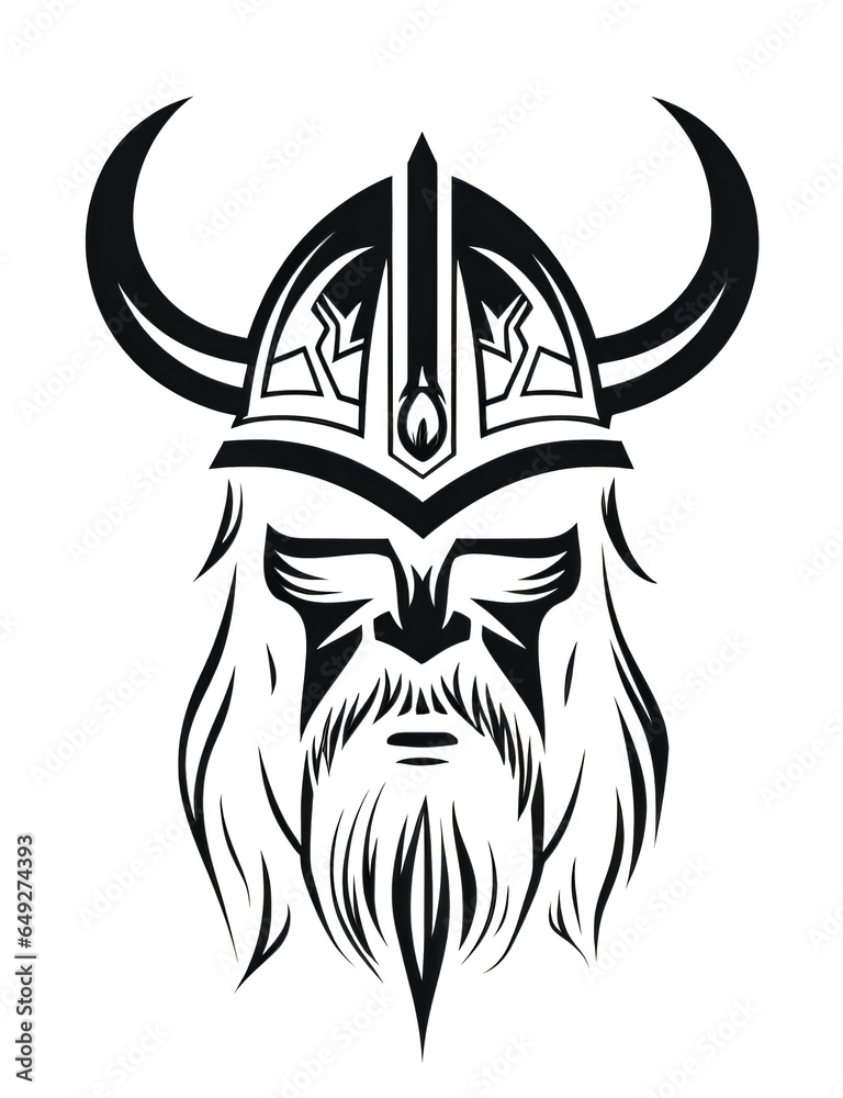 Simple viking logo sign isolated on the transparent background PNG ...