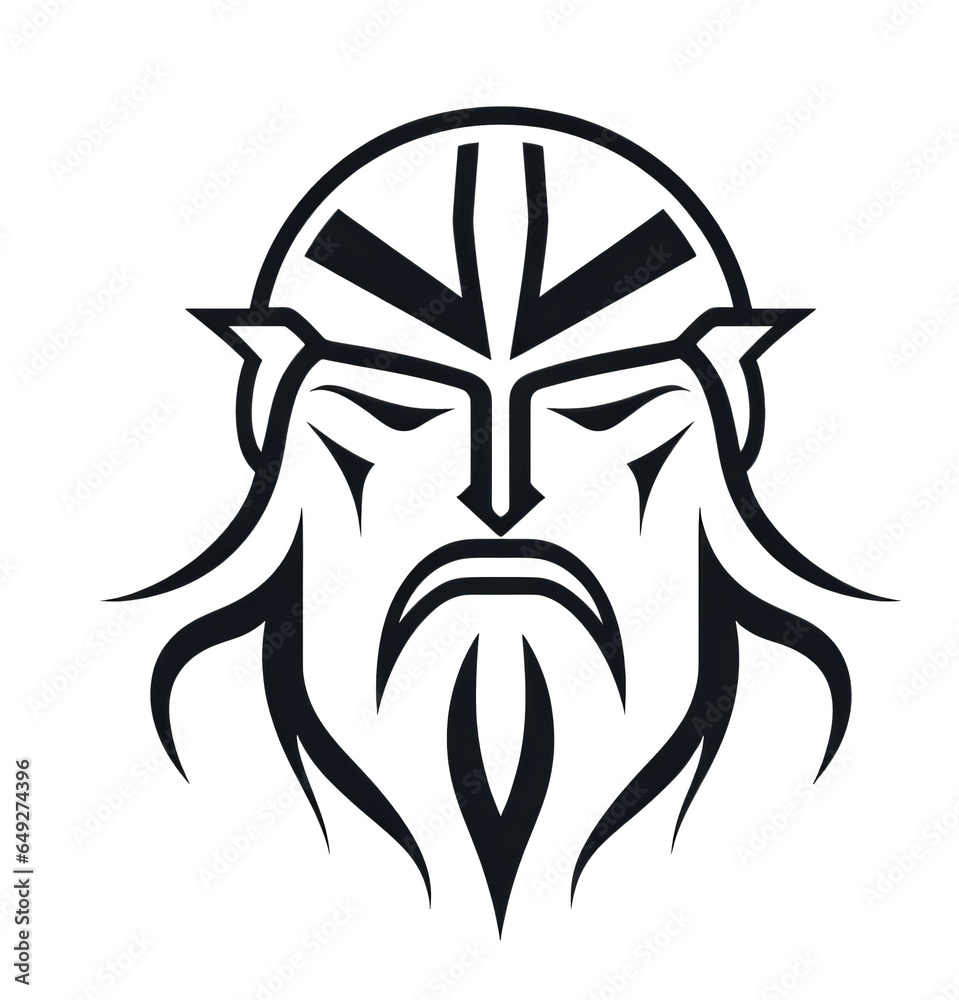 Simple viking logo sign isolated on the transparent background PNG ...