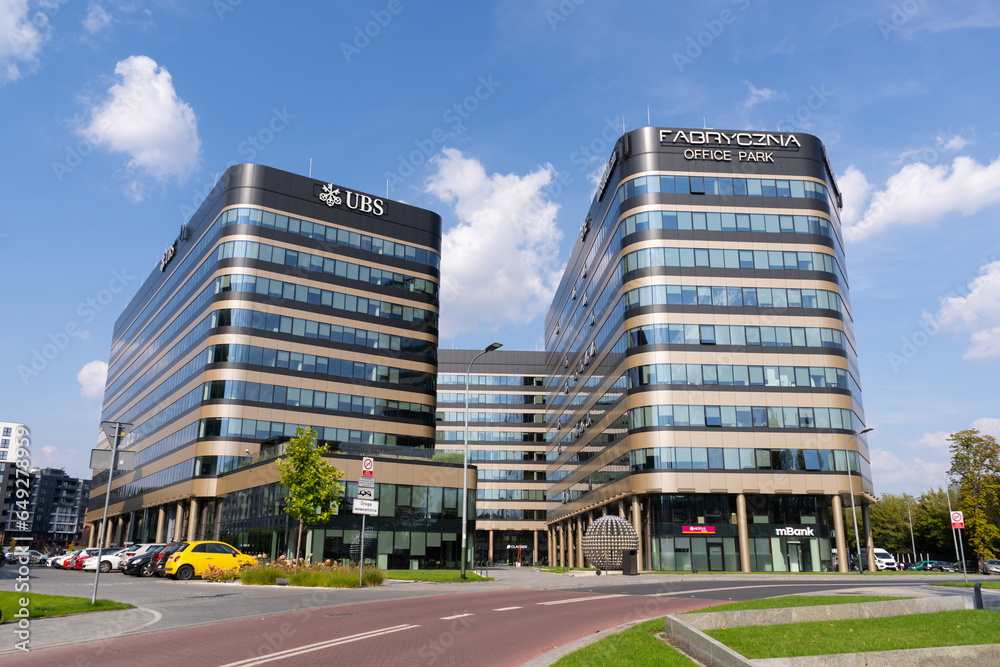 Fabryczna Office Park building Kraków. Corporate business center ...