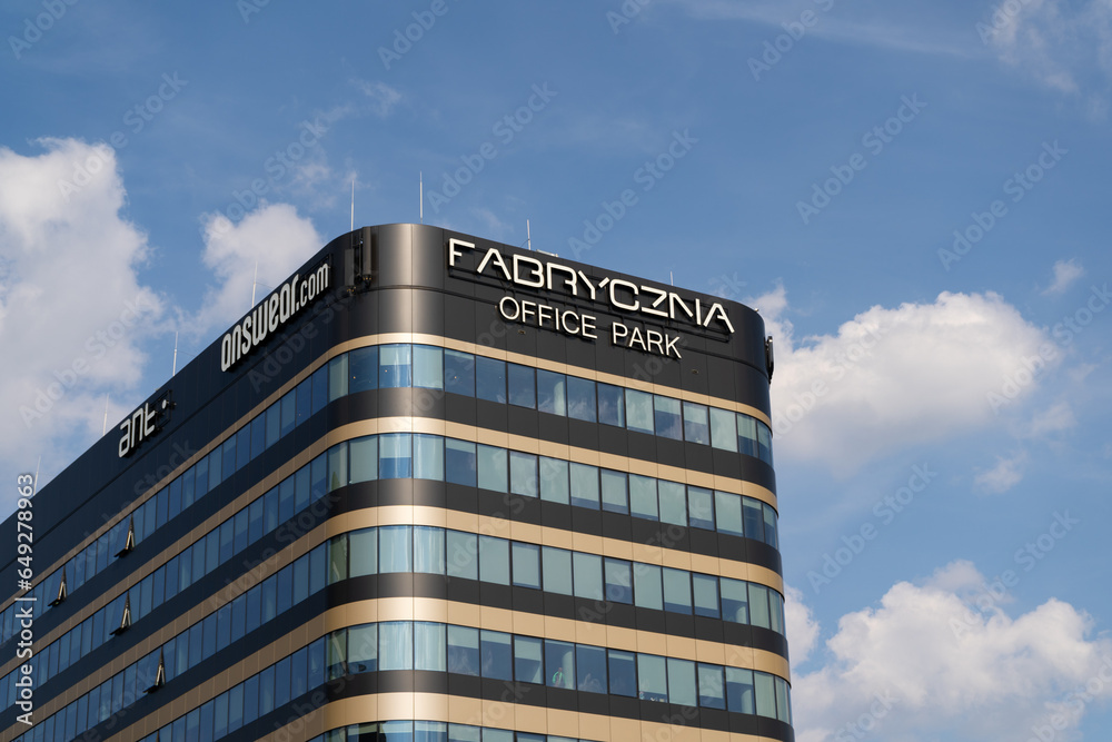 Fabryczna Office Park building Kraków. Corporate business center ...