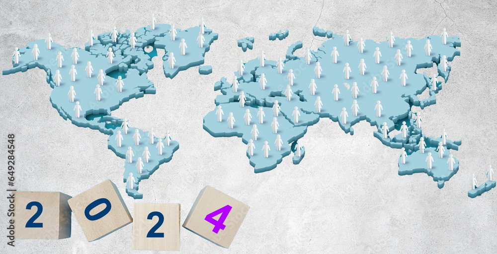 blue world map 2024 Stock Photo | Adobe Stock