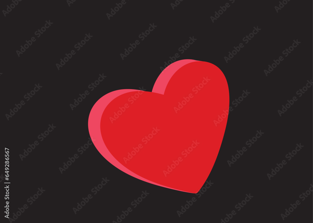 Romantic red heart shape background .Red heart symbol.Heart clipart ...