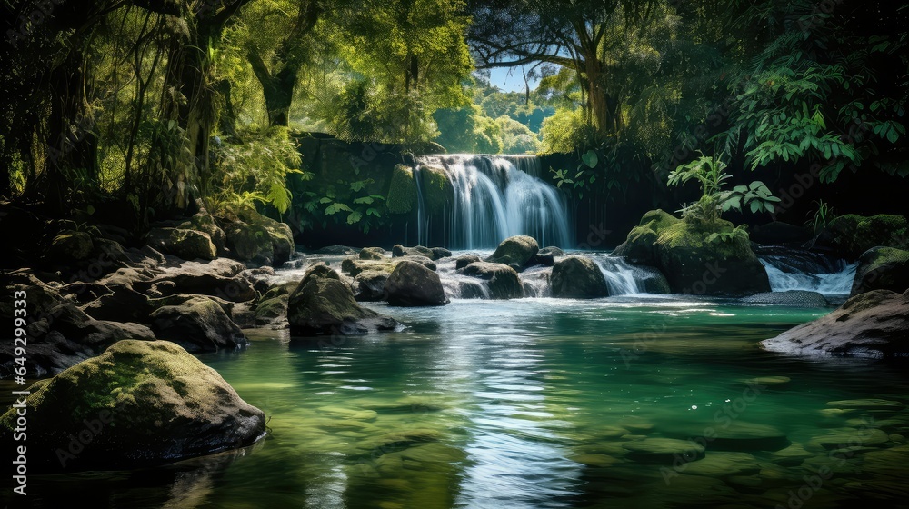 Fiji Fijian Rainforest Lush Illustration Travel Jungle Landscape Tropical Destination Forest