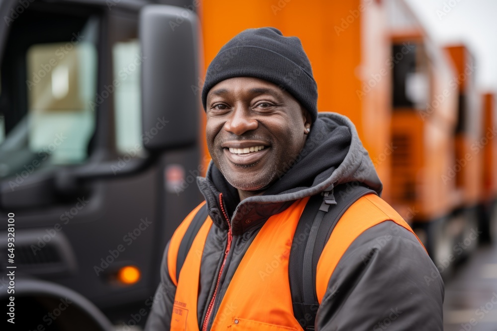 Foto de Logistic center cargo trucks transportation shipping lorry ...