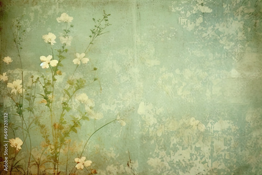 Pastel green background for the design. Design of postcards, albums ...