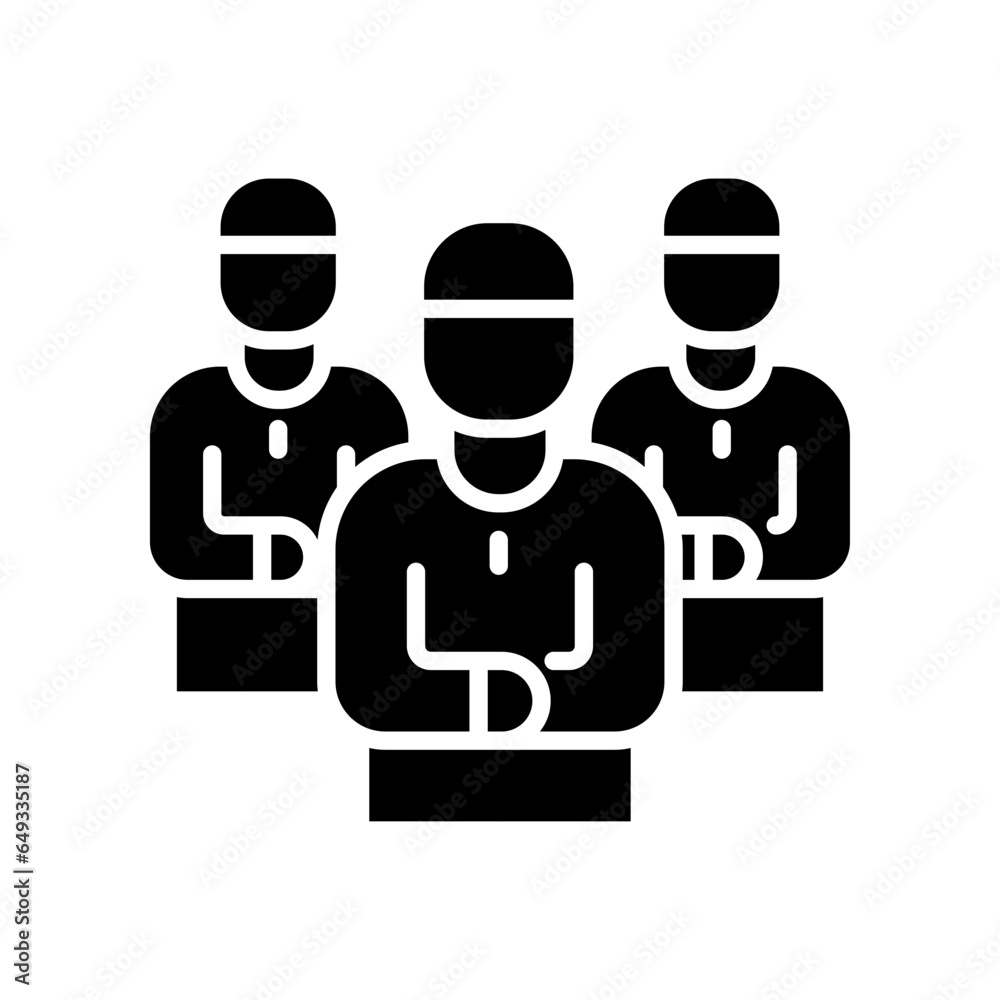 Glyph Ramadan icon Islam, pray, praying, salat, shalat icon. Different ...