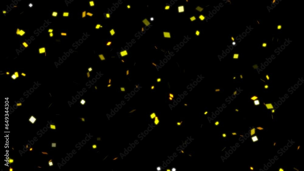 Glowing sparkles particle animation with alpha channel transparent ...