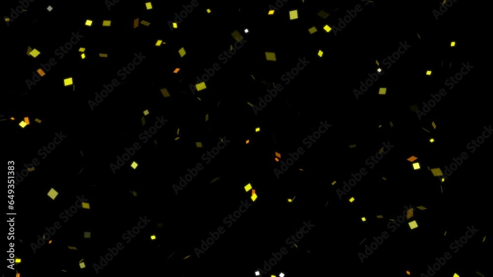 Floating sparkle particles animation with alpha channel transparent ...