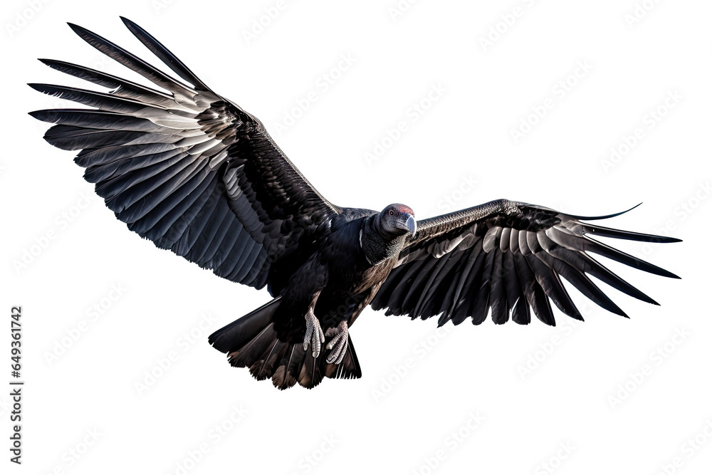 King Vulture bird that scavenger isolated on transparent background ...