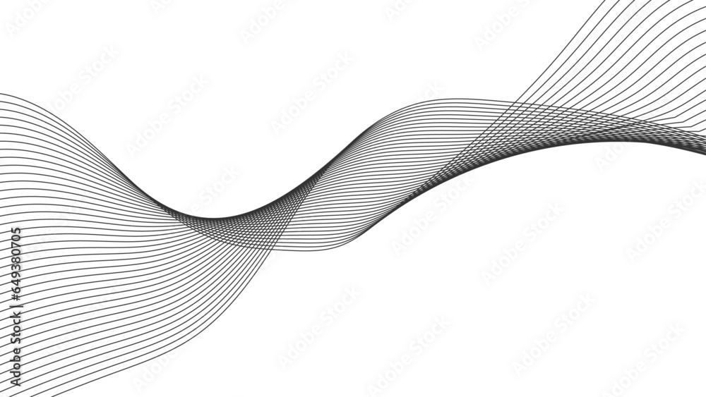 Technology abstract lines on white background. Abstract white blend ...