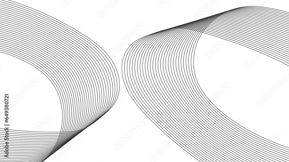 Technology abstract lines on white background. Abstract white blend ...