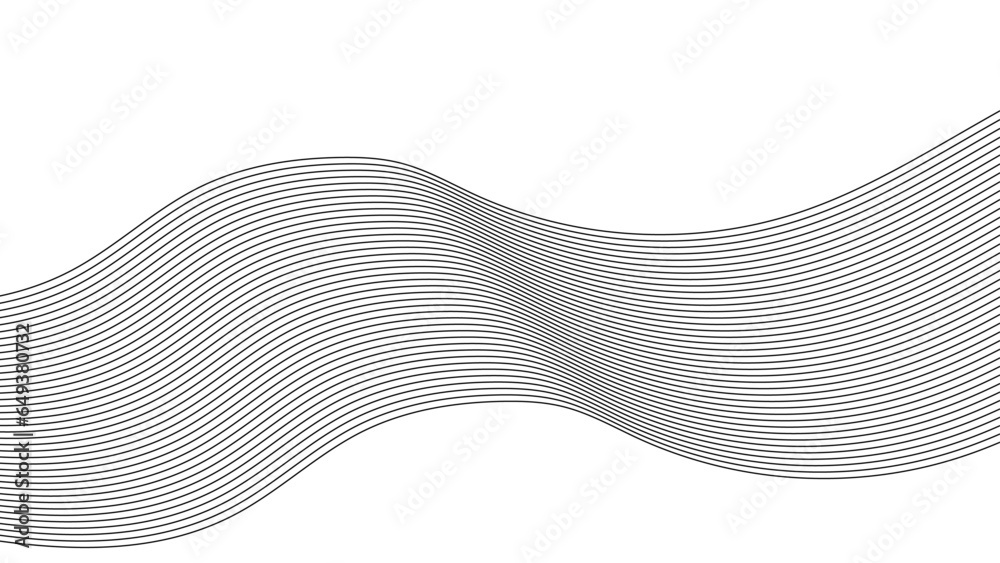 Technology abstract lines on white background. Abstract white blend ...