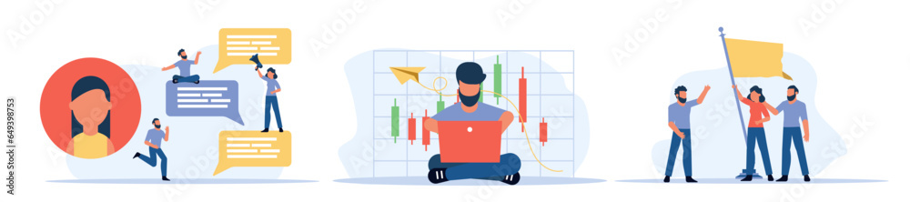 Business workshop person man vector concept illustration design ...