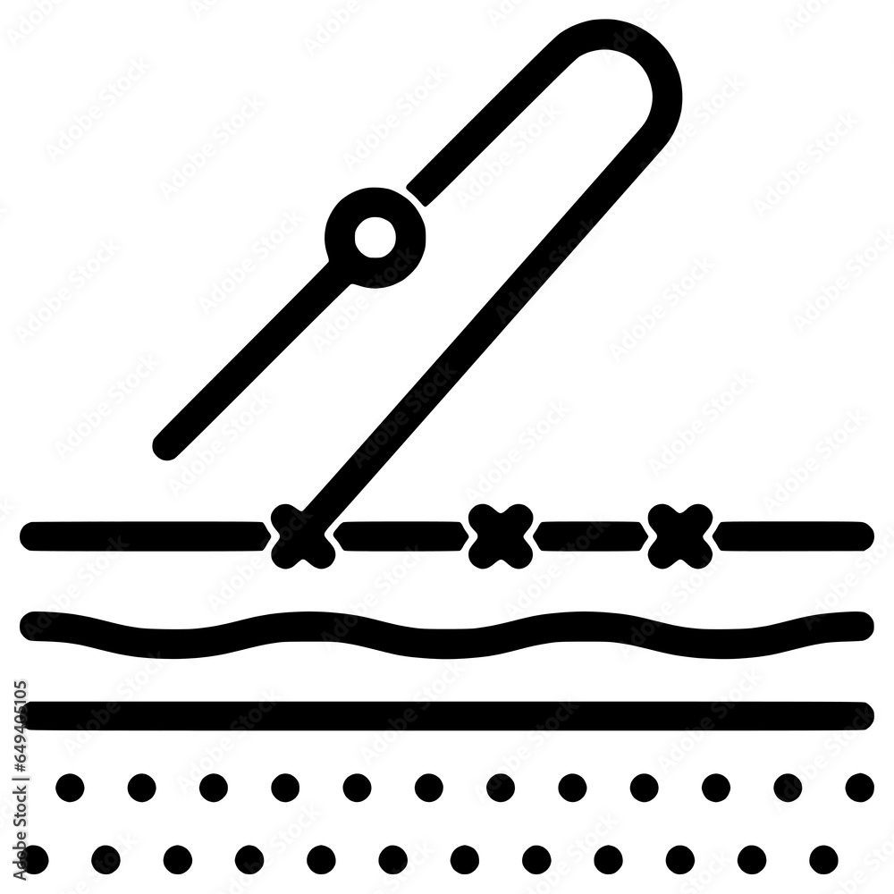 surgery icon surgical logo scar background incision illustration skin ...