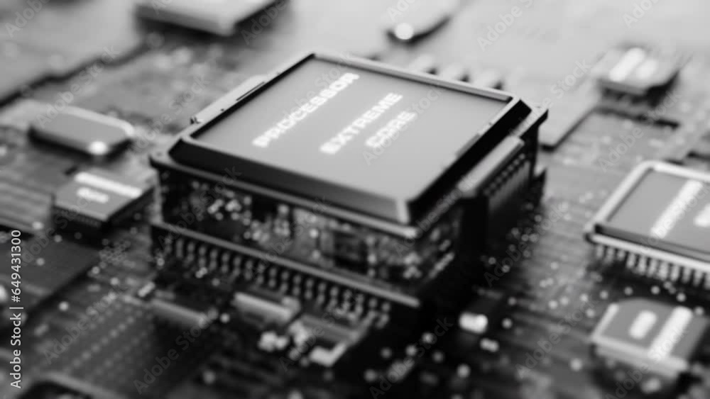 Highly detailed technology texture, AI supercomputer Chrome, insane ...