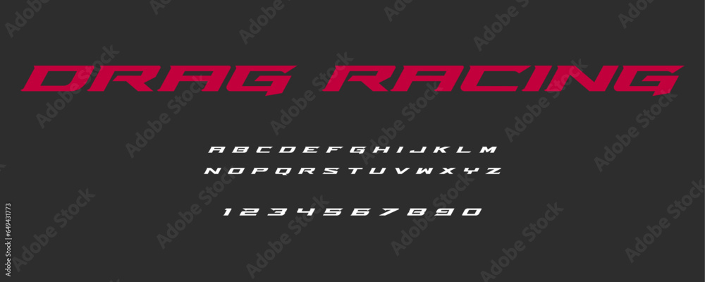Drag Racing lettering vector graphic apparel clothing prints eps svg ...