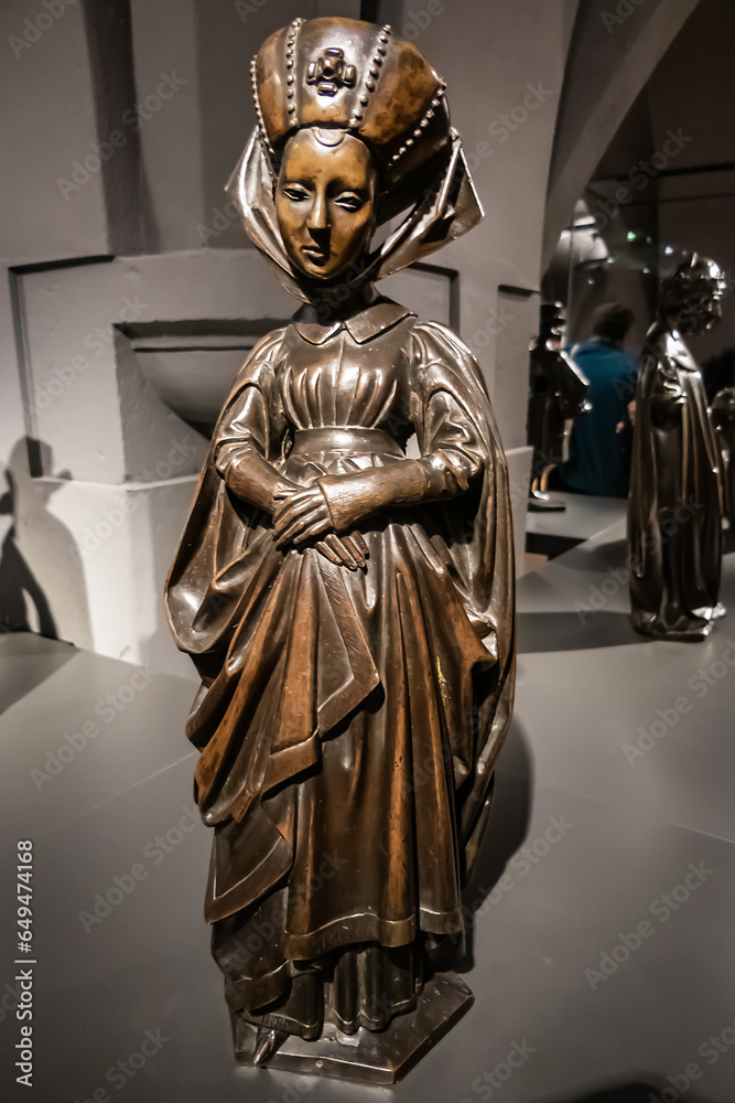 Interior of famous Amsterdam Rijksmuseum dedicated to arts and history ...