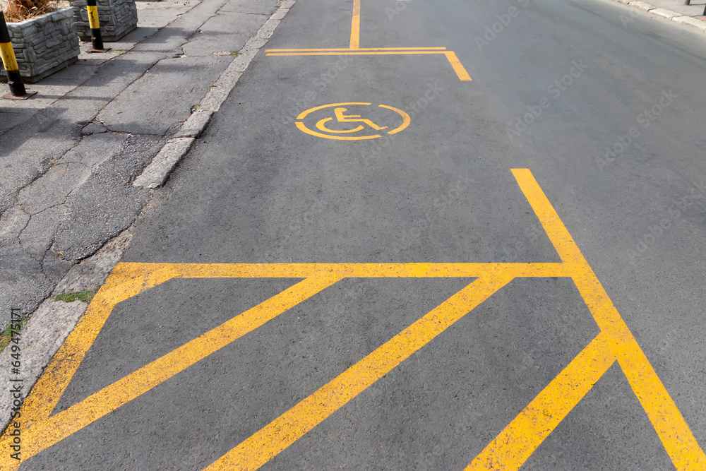 Parking only for disabled drivers. Free Parking space for PWD ...