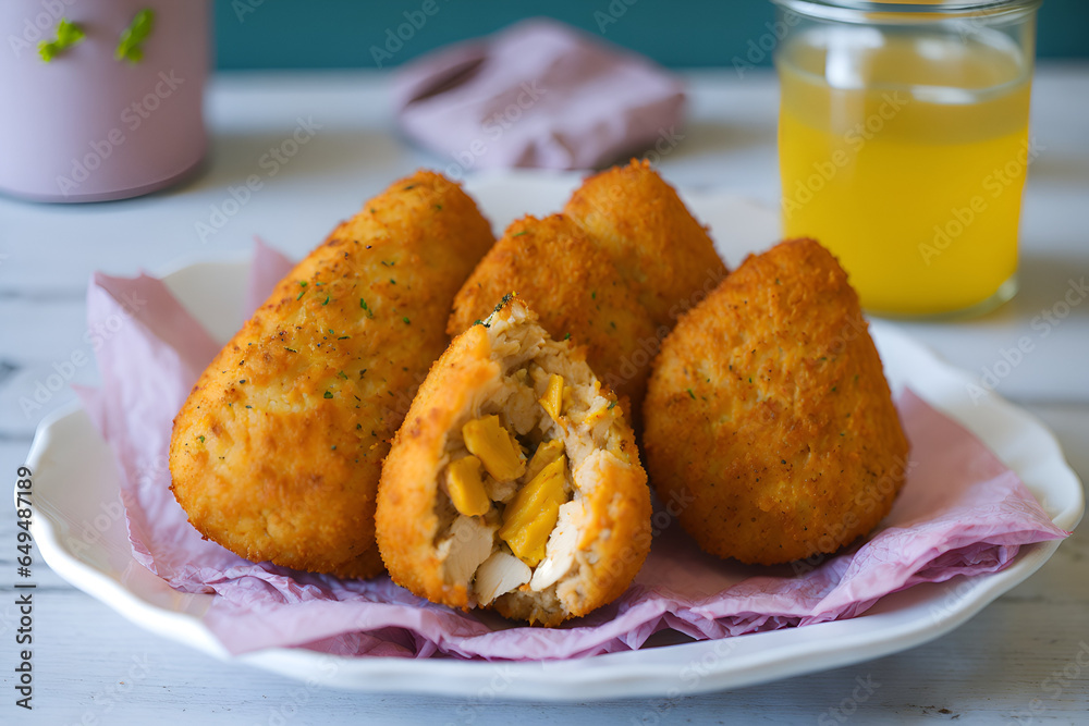 Delicious snacks from a snack bar, snacks from a bar that are tasty on ...