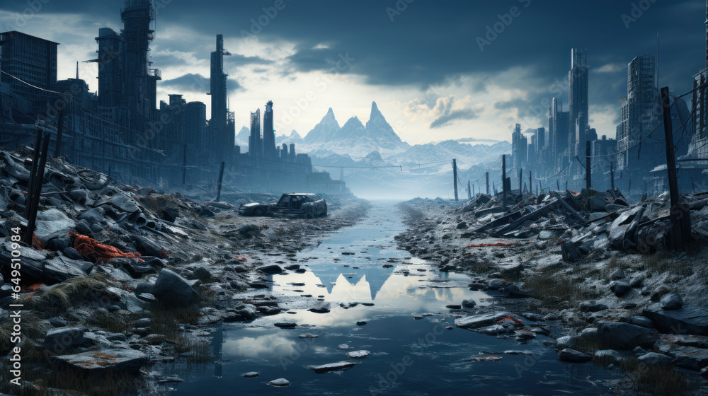 Flooded Metropolis: Climate Change-Induced Deluge Drowns City ...