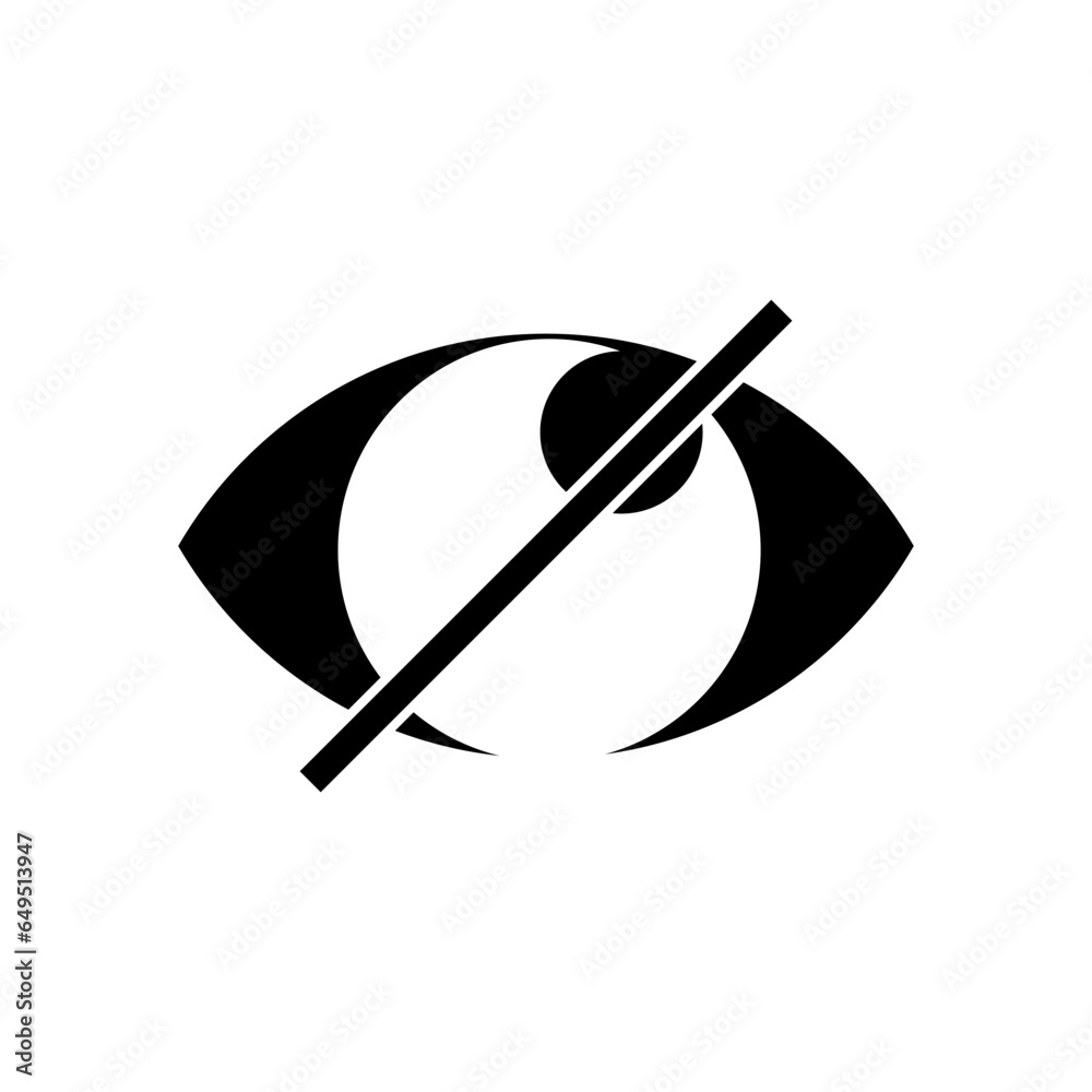 Unseen Icon. Secret, Confidential Symbol. Stock Vector | Adobe Stock