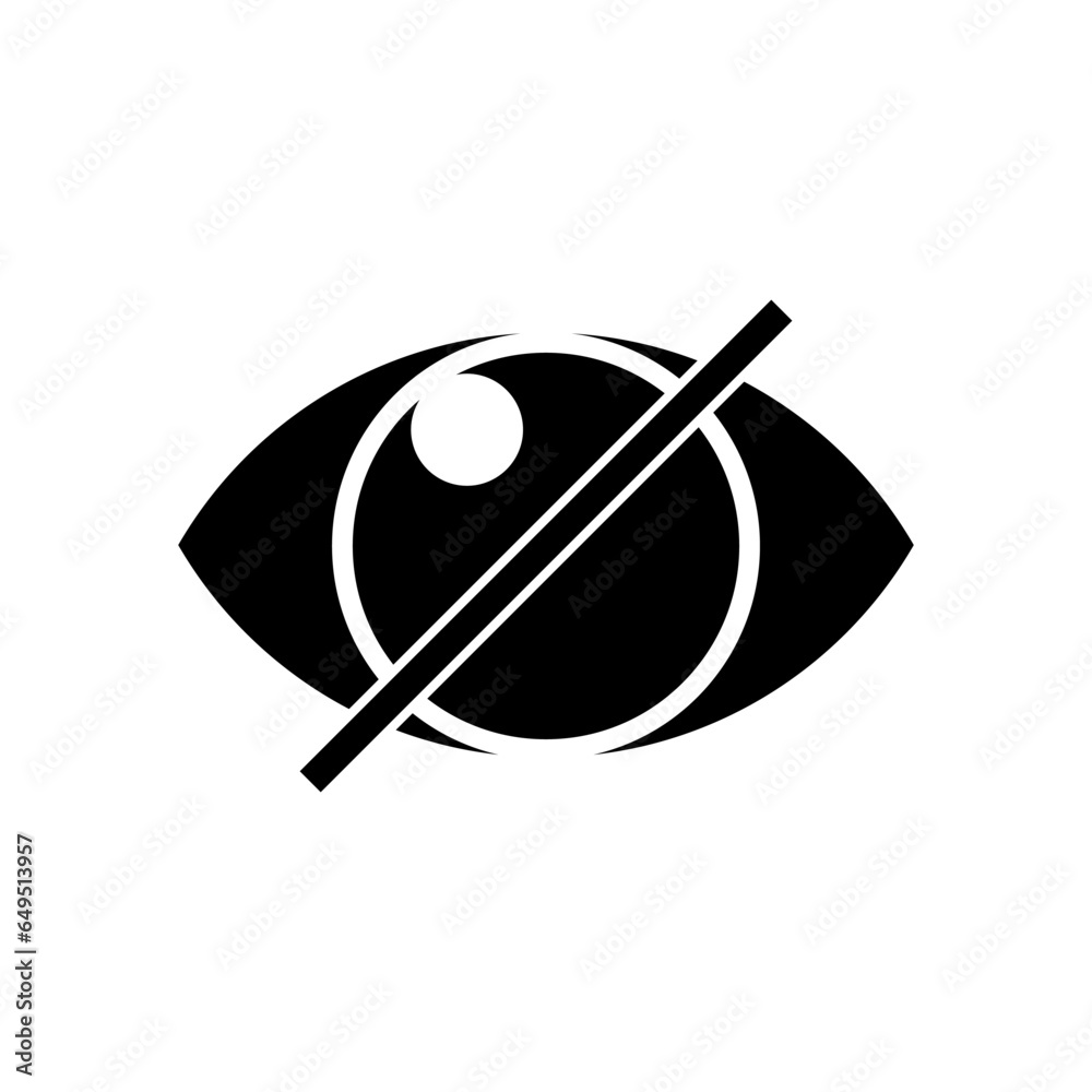 Unseen Icon. Secret, Confidential Symbol. Stock Vector | Adobe Stock