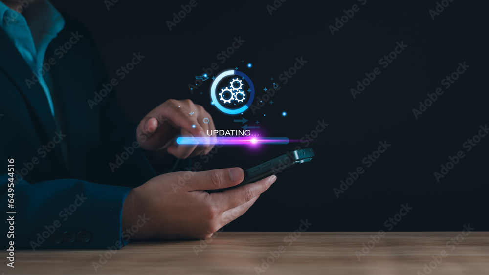 Operating System Upgrade Concept Installation App And Software Update Process Modernize User