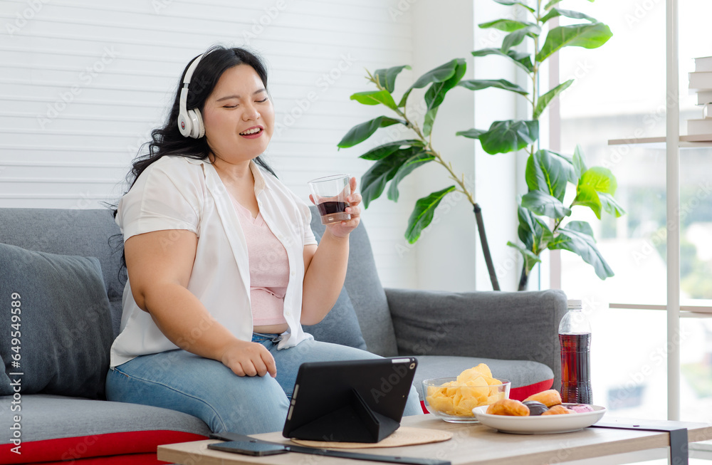 Asian young overweight oversized fat chubby plump unhealthy female ...