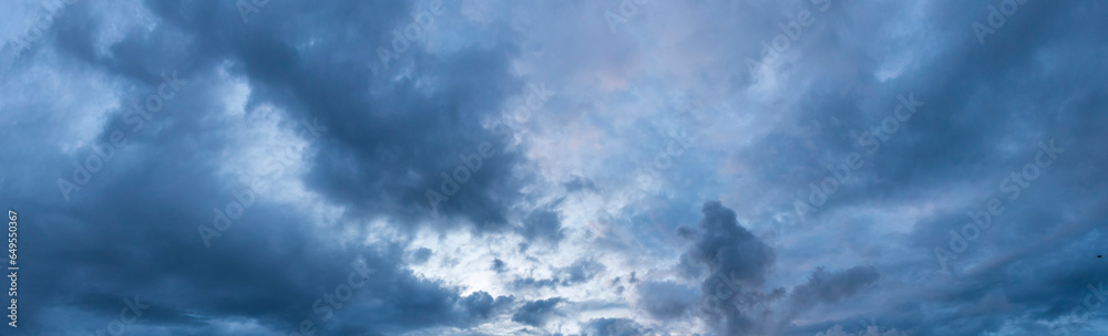 Banner Dramatic dark storm clouds black sky background. Dark ...