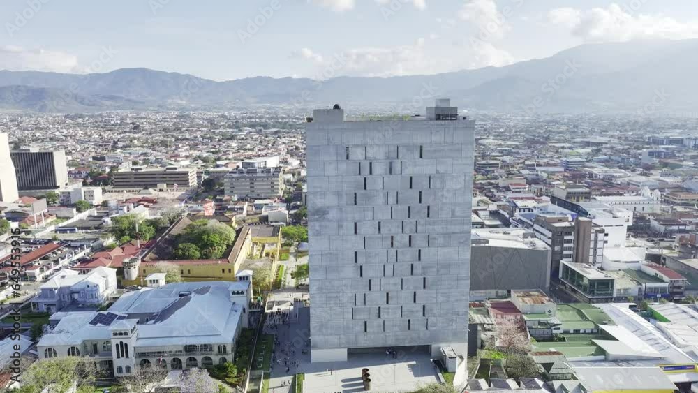 Costa Rica's Parliament building from a unique perspective, aerial ...