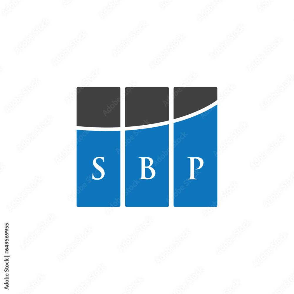 SBP letter logo design on white background. SBP creative initials ...