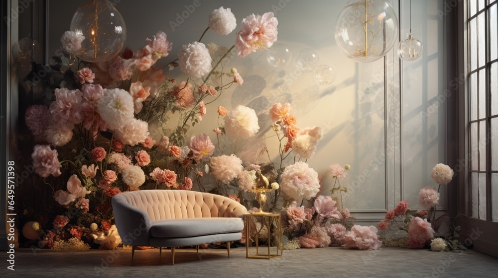 the transformative power of bulbous flowers in interior design, with an ...