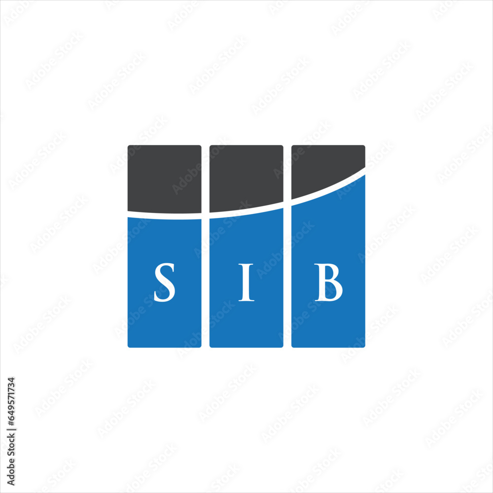 SIB letter logo design on white background. SIB creative initials ...