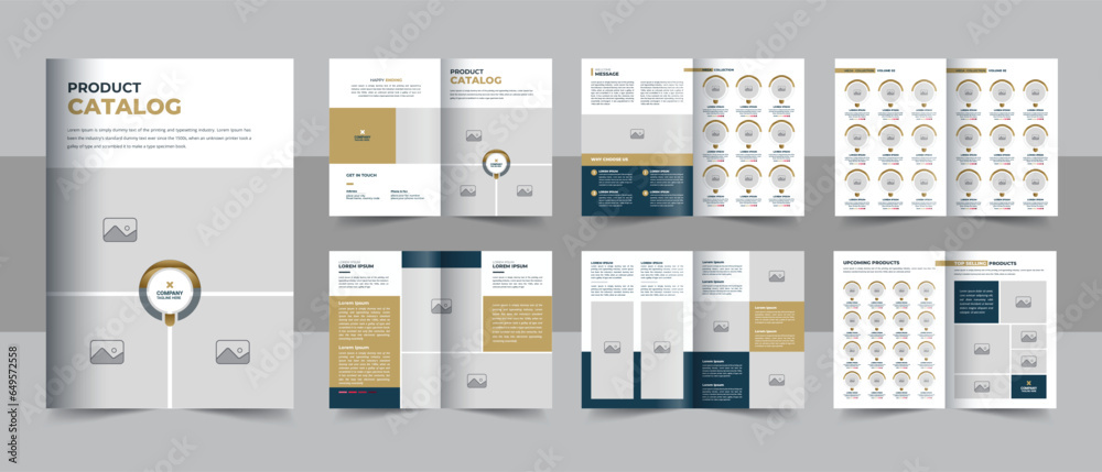 Creative product catalog design template, Company product catalogue ...
