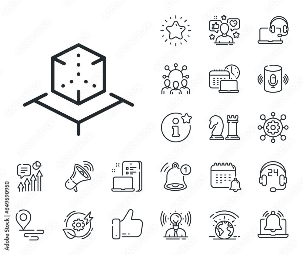 VR simulation sign. Place location, technology and smart speaker ...