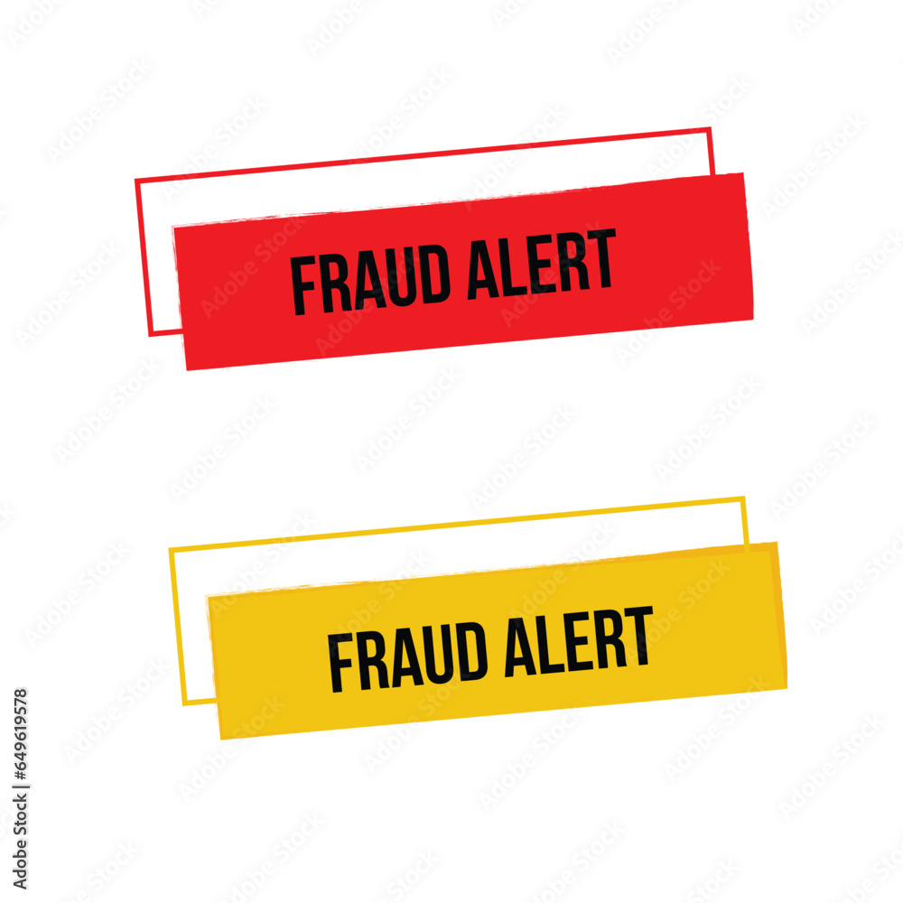 Scam alert stamp label banner design Stock Vector | Adobe Stock