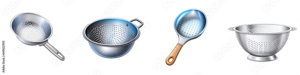 Strainer clipart collection, vector, icons isolated on transparent ...