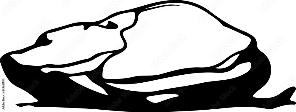 plies of rock comic drawing lines dry ink for decorated scene generated ...