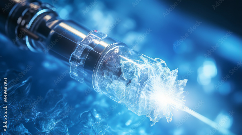 Foto de Cryogenic ice crystals. Ice based procedure for lesion removal ...