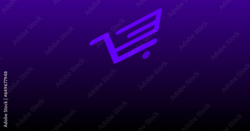 3D online shopping logo and text animation in 4k high-resolution. 3D ...