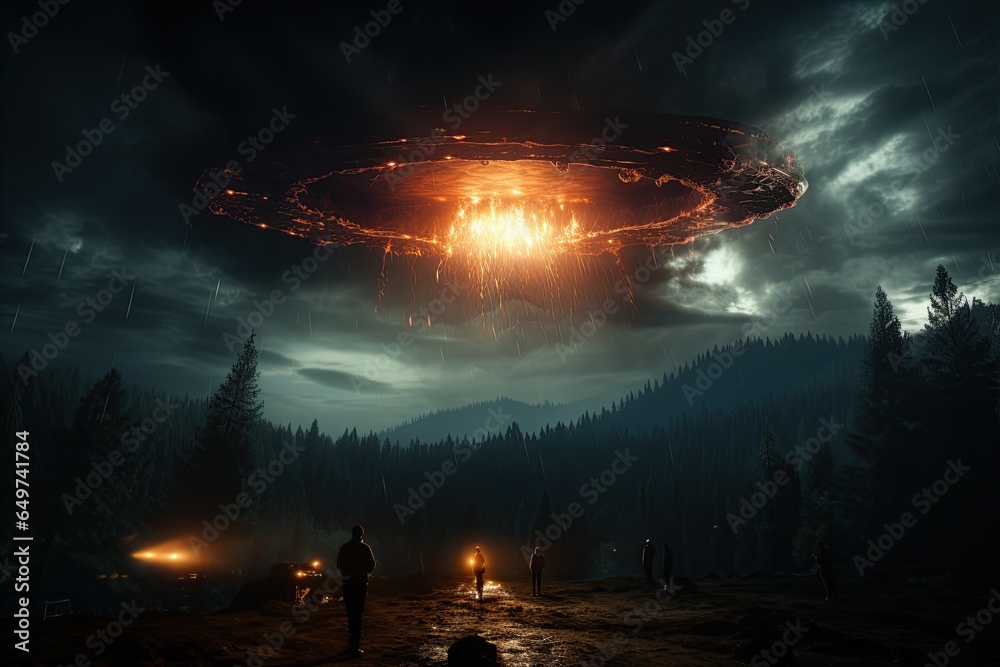 UFO Sighting: A mysterious unidentified flying object captured in the ...