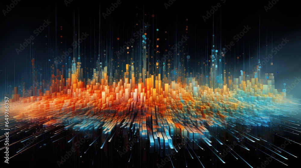 digital sorting algorithm data illustration visualization abstract ... digital sorting algorithm data illustration visualization abstract ...