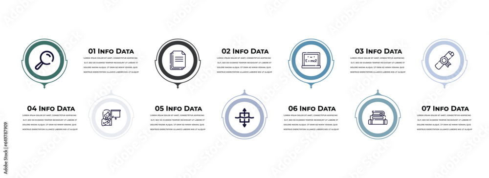 various files, math class, diploma roll, teacher giving lecture ...