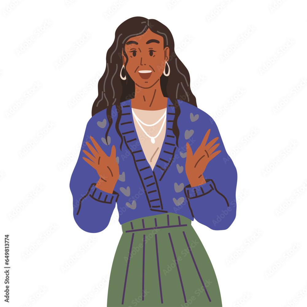 Happy people concept. Vector illustration Happiness emotions flow at ...